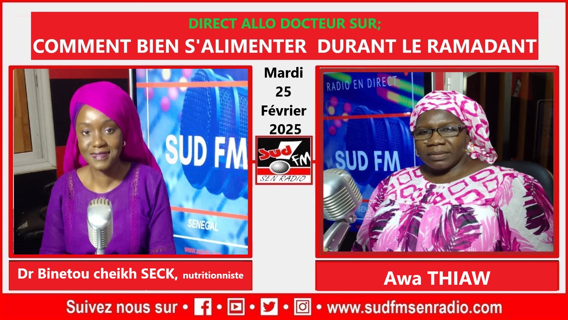 SUD FM DIRECT ALLO DOCTEUR DU 25 FÉVRIER 2025 AVEC Dr BINETOU CHEIKH ...