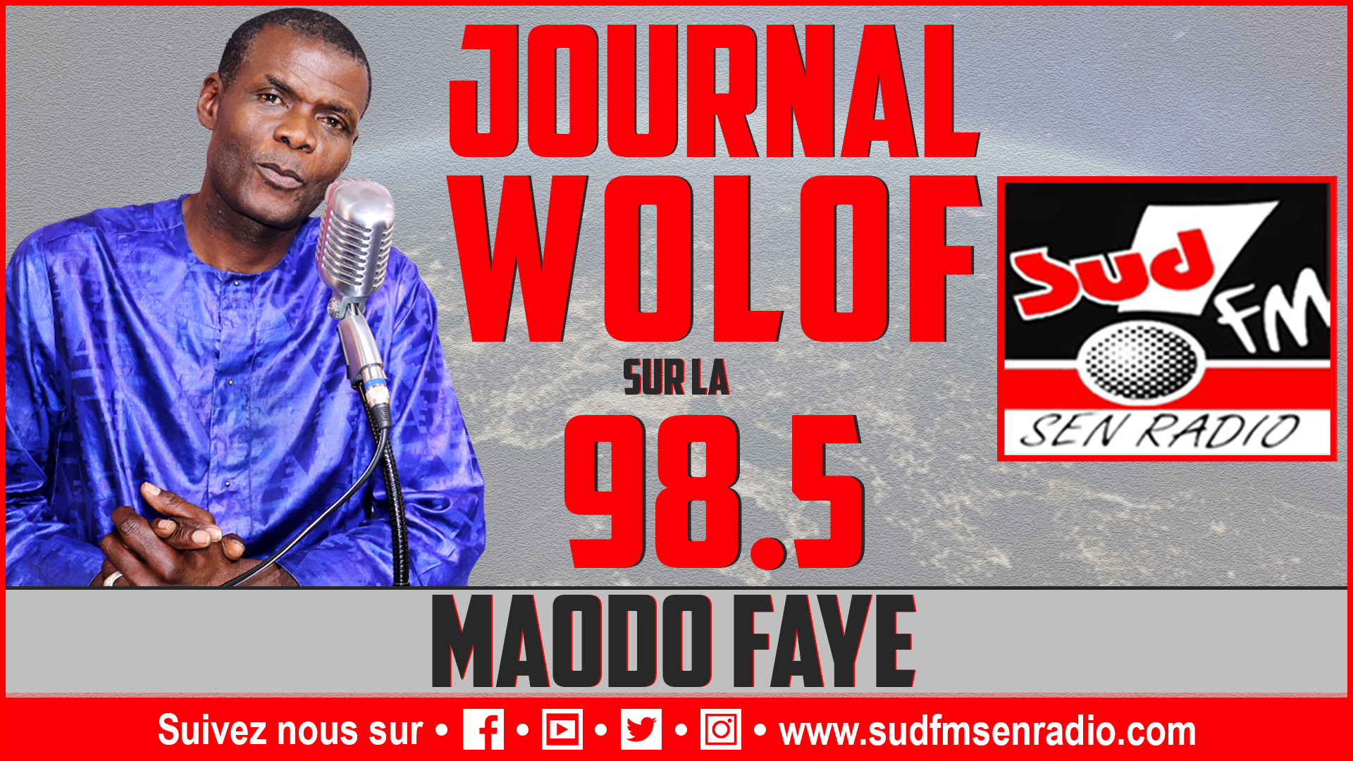 DIRECT SUR SUD FM XIBAR YI 13H DU 11 JUILLET 2025 AVEC MAODO FAYE ...